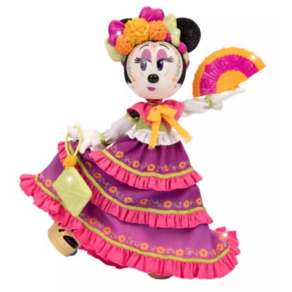 Disney | Other | Disney Minnie Mouse Deluxe Catrina Doll Le Day Of Dead ...